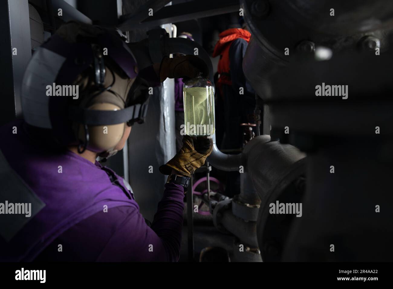 U.S. Navy aviation boatswain’s mate fuel 3rd class Anthony Aguilar ...
