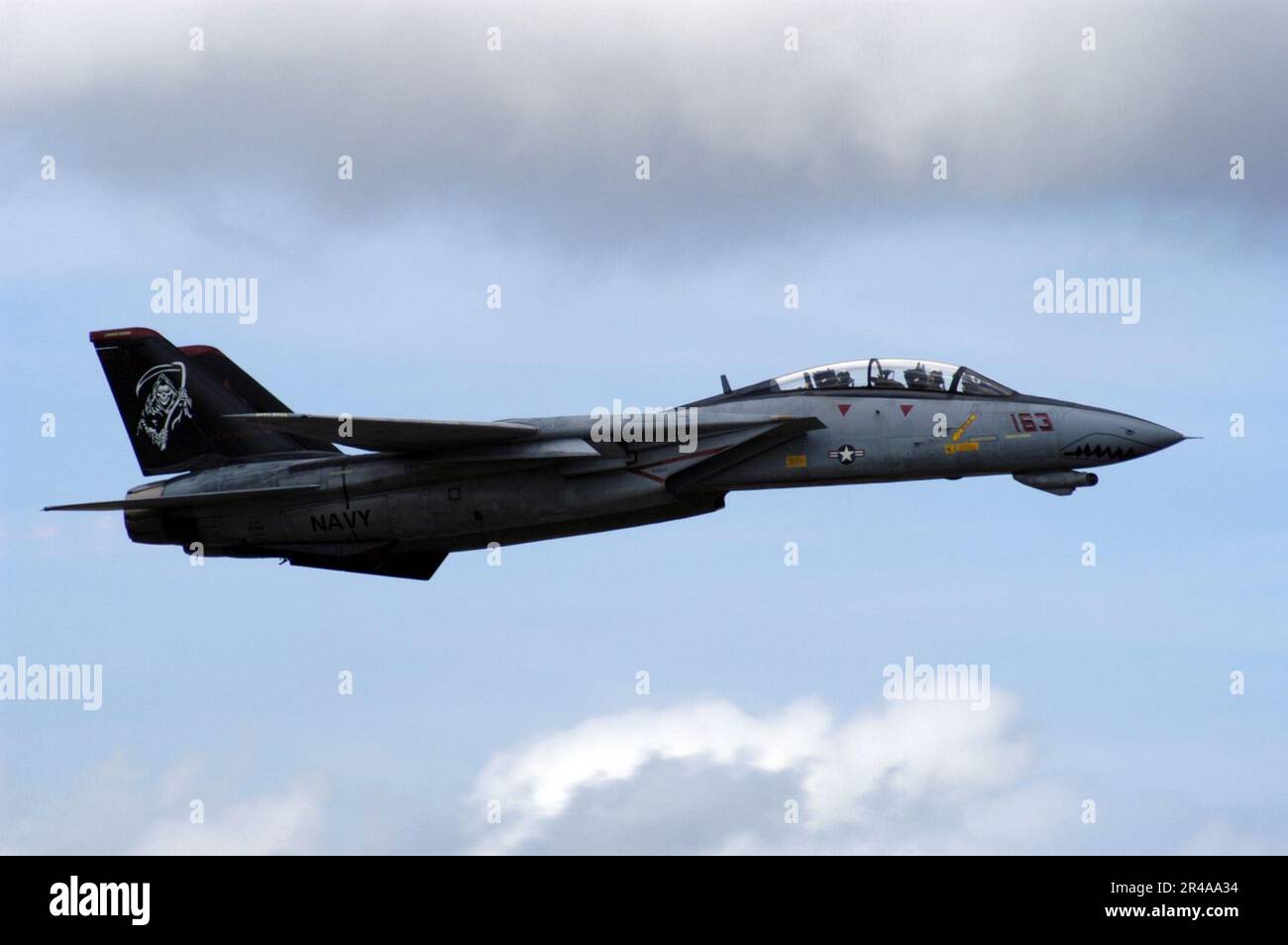 US Navy An F-14D Tomcat flies down the runway at the start of the ...