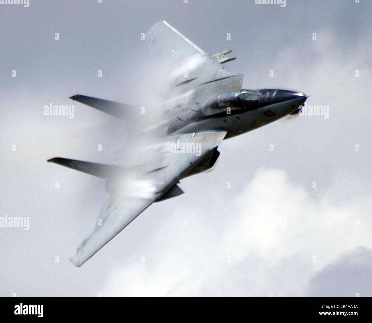 US Navy An F-14D Tomcat conducts a high speed flyby during the tactical ...