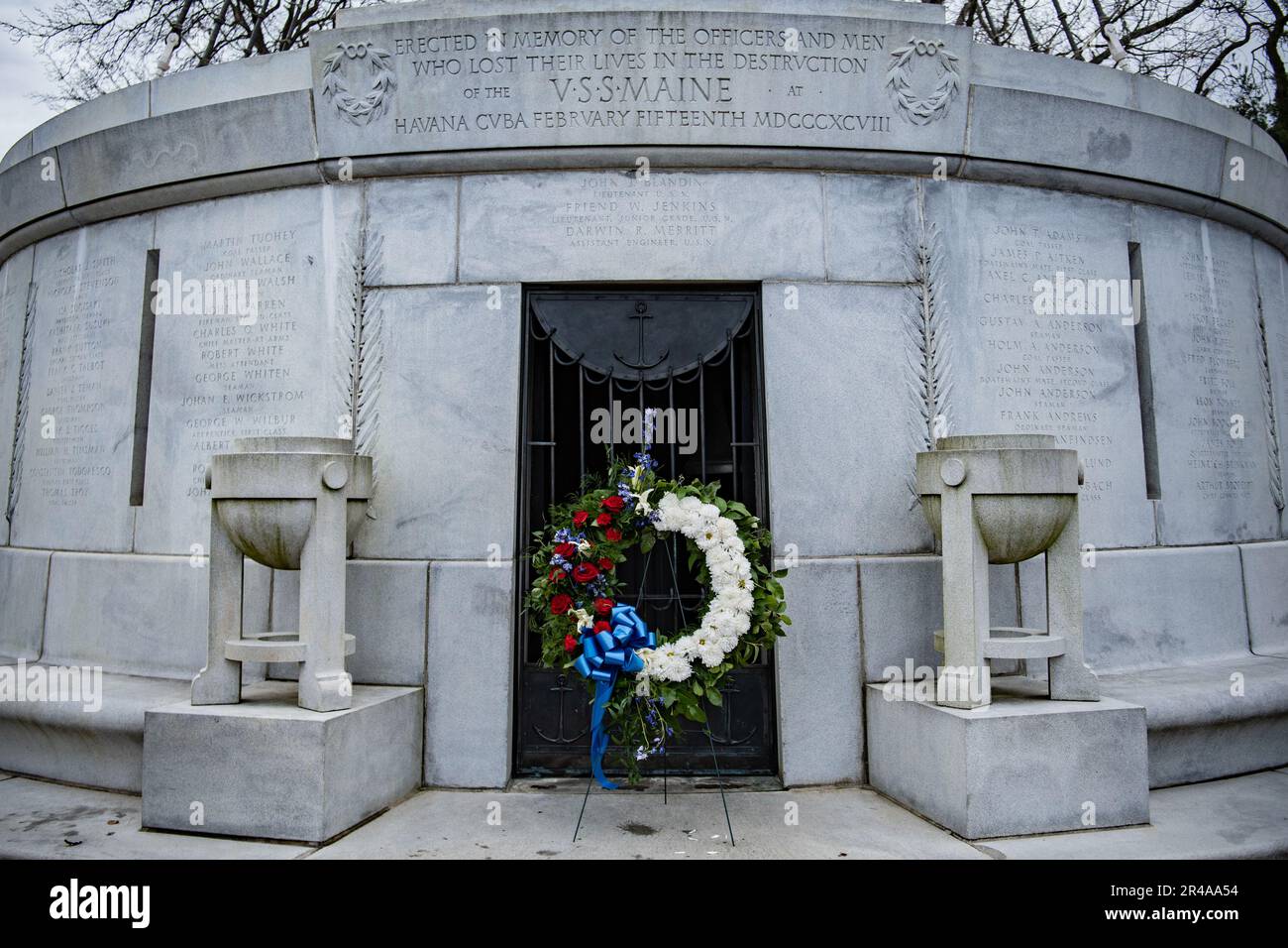 A ceremony commemorating the 125th anniversary of the sinking of the ...