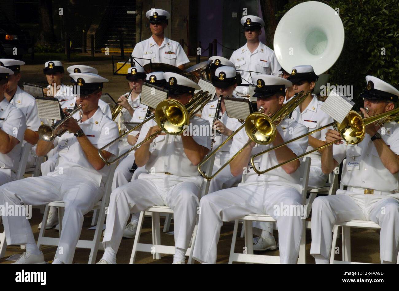 US Navy The U.S. Navy Band performs as the U.S. Navy formally welcomes ...