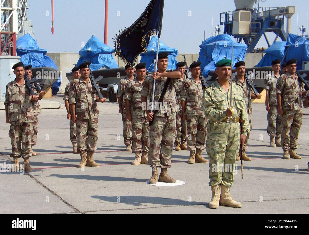 US Navy Iraqi Sailors assigned to the Iraqi Coastal Defense Force (ICDF ...