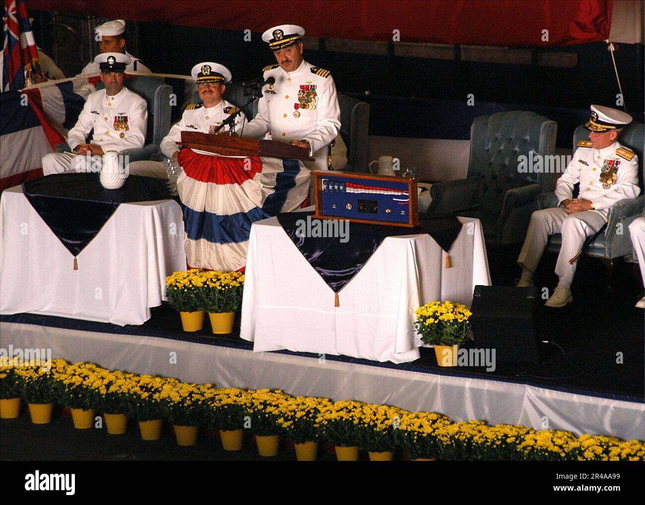 US Navy Commanding Officer, USS George Washington (CVN 73 Stock Photo ...