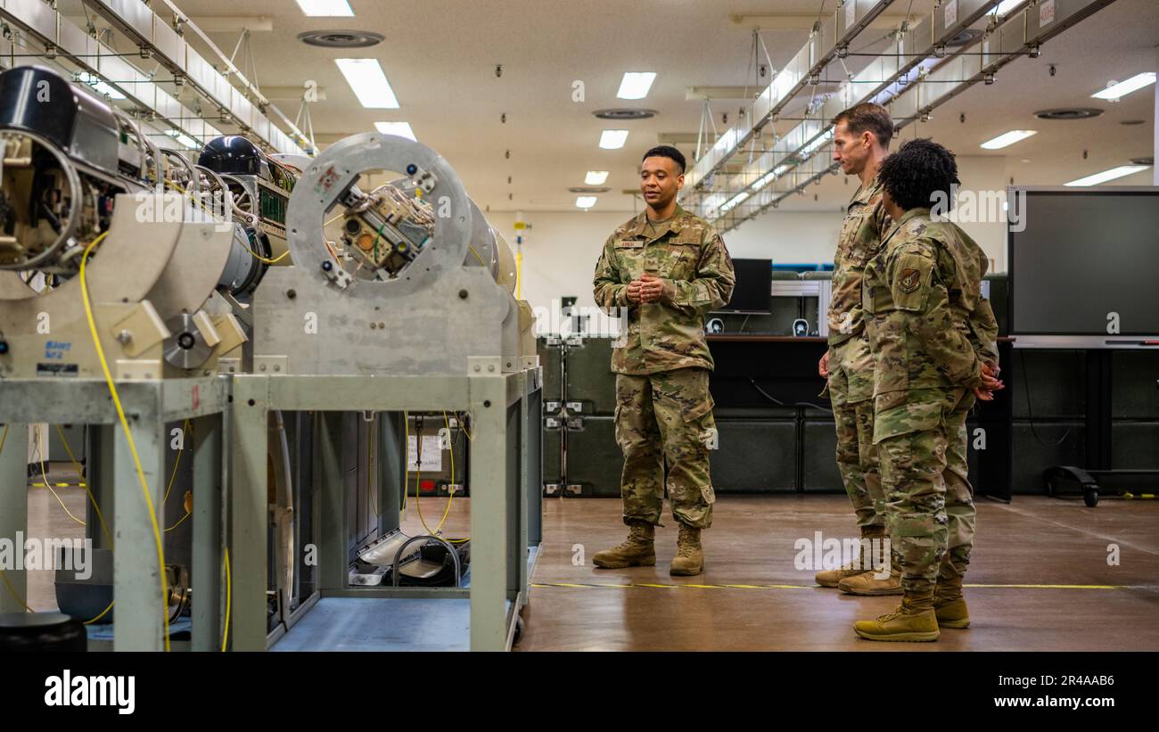 U.S. Air Force Staff Sgt. Lorenzo Finch, 35th Maintenance Squadron electronic warfare systems ...