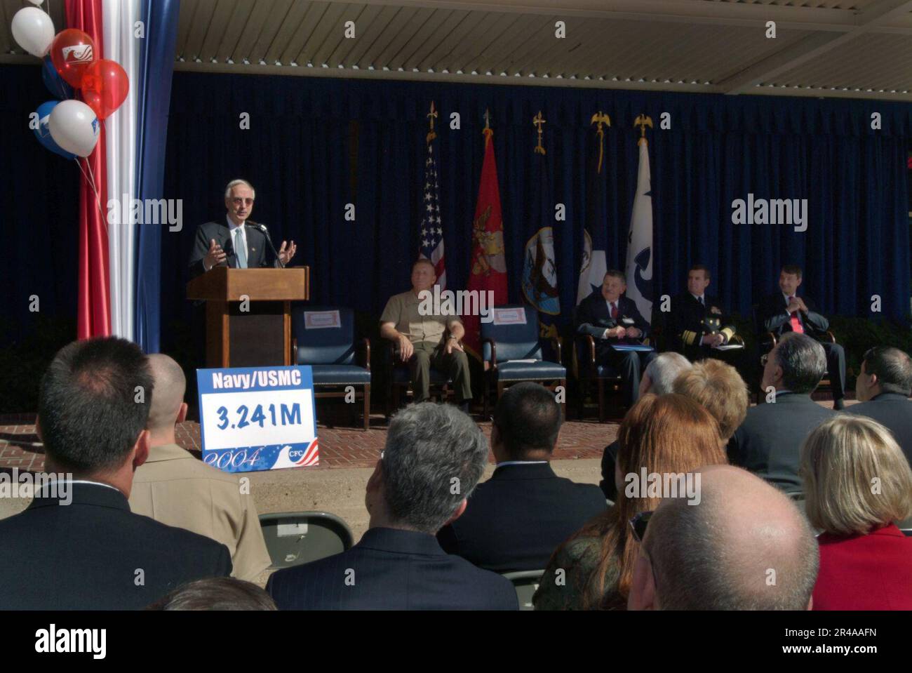 US Navy Secretary of the Navy (SECNAV), Honorable Gordon England, hosts ...