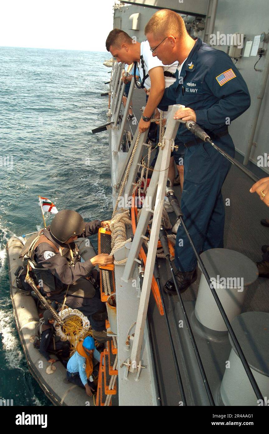 US Navy Boatswain's Mate 2nd Class and Boatswain's Mate 1st Class both ...