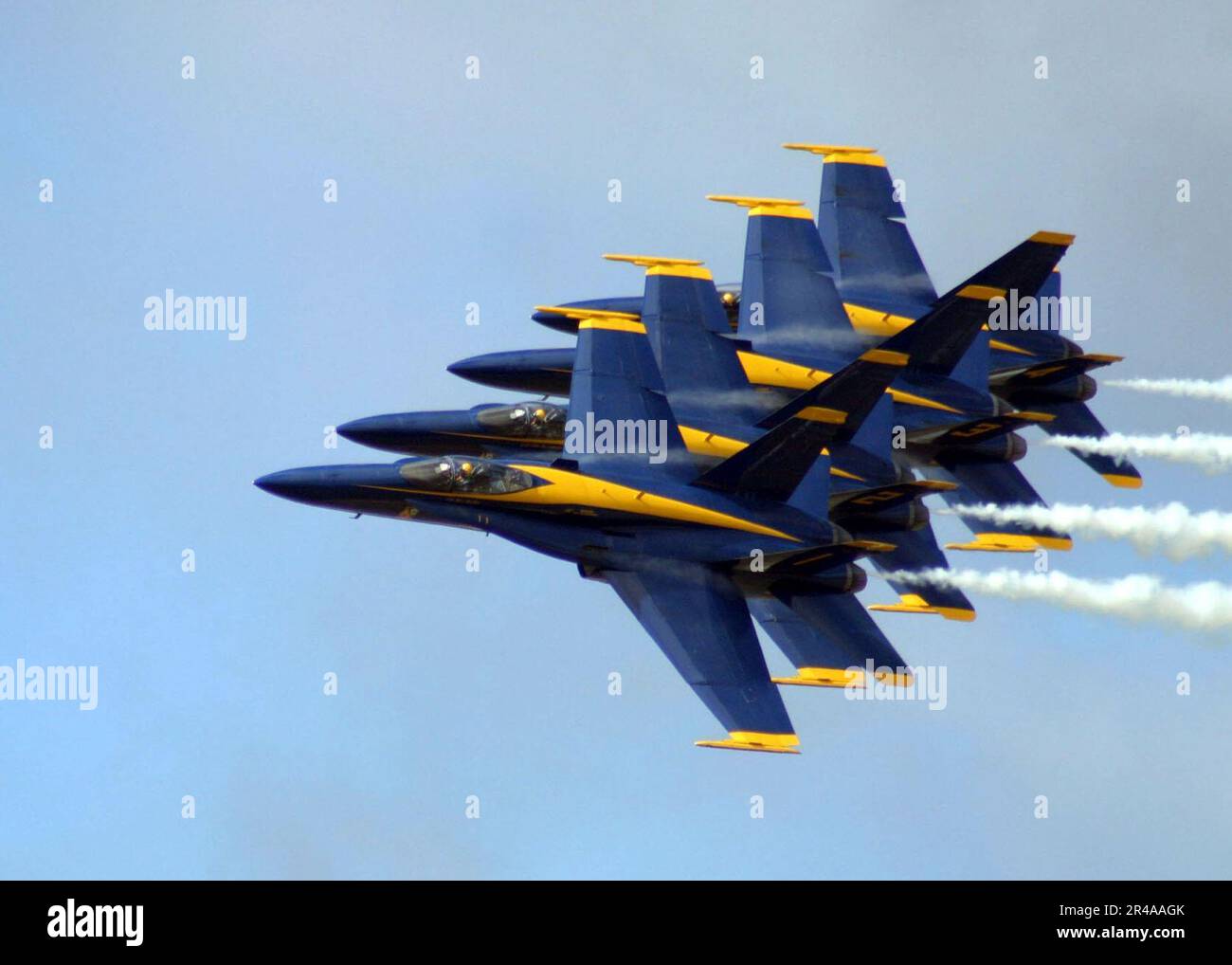 US Navy Four F-A-18A Hornets assigned to the U.S. Navy flight ...