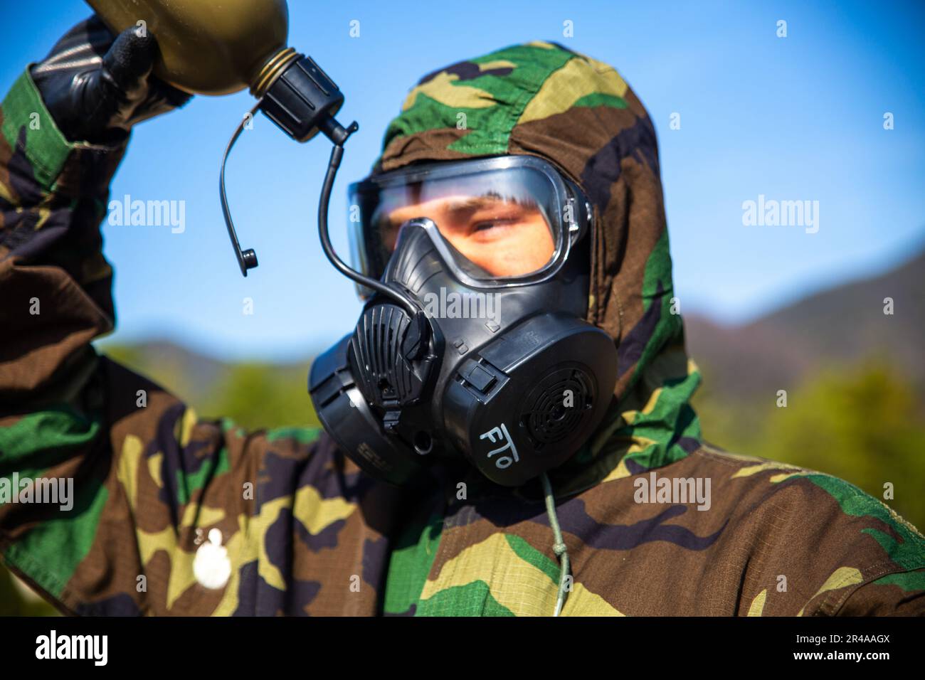 U.S. Marine Corps Lance Cpl. Stanley Brown, an engineer equipment ...