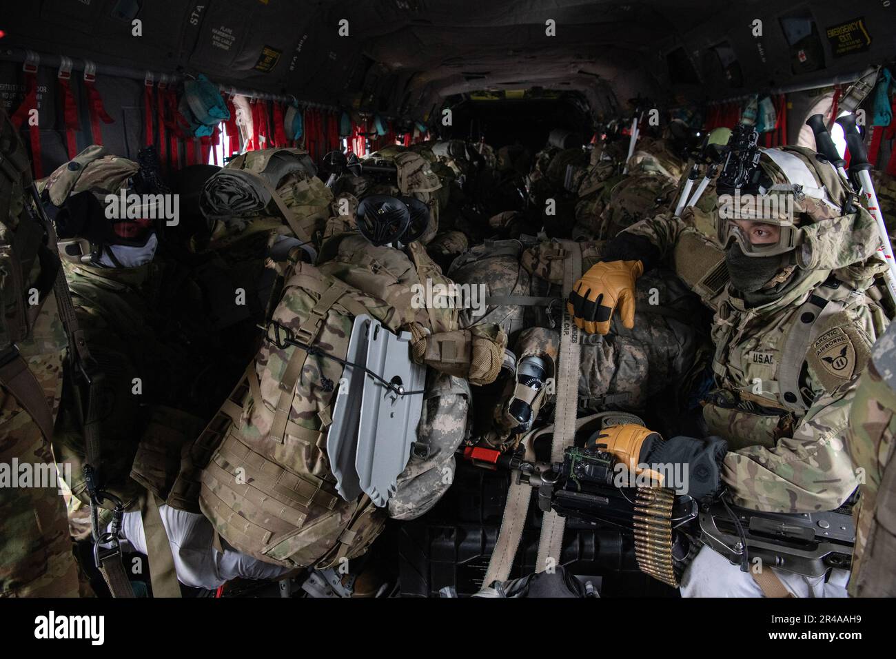 U.S. Army paratroopers with the 3rd Battalion, 509th Parachute Infantry ...