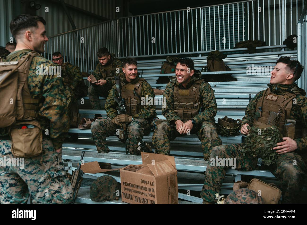 U.S. Marines with 3rd Battalion, 25th Marine Regiment, 4th Marine ...