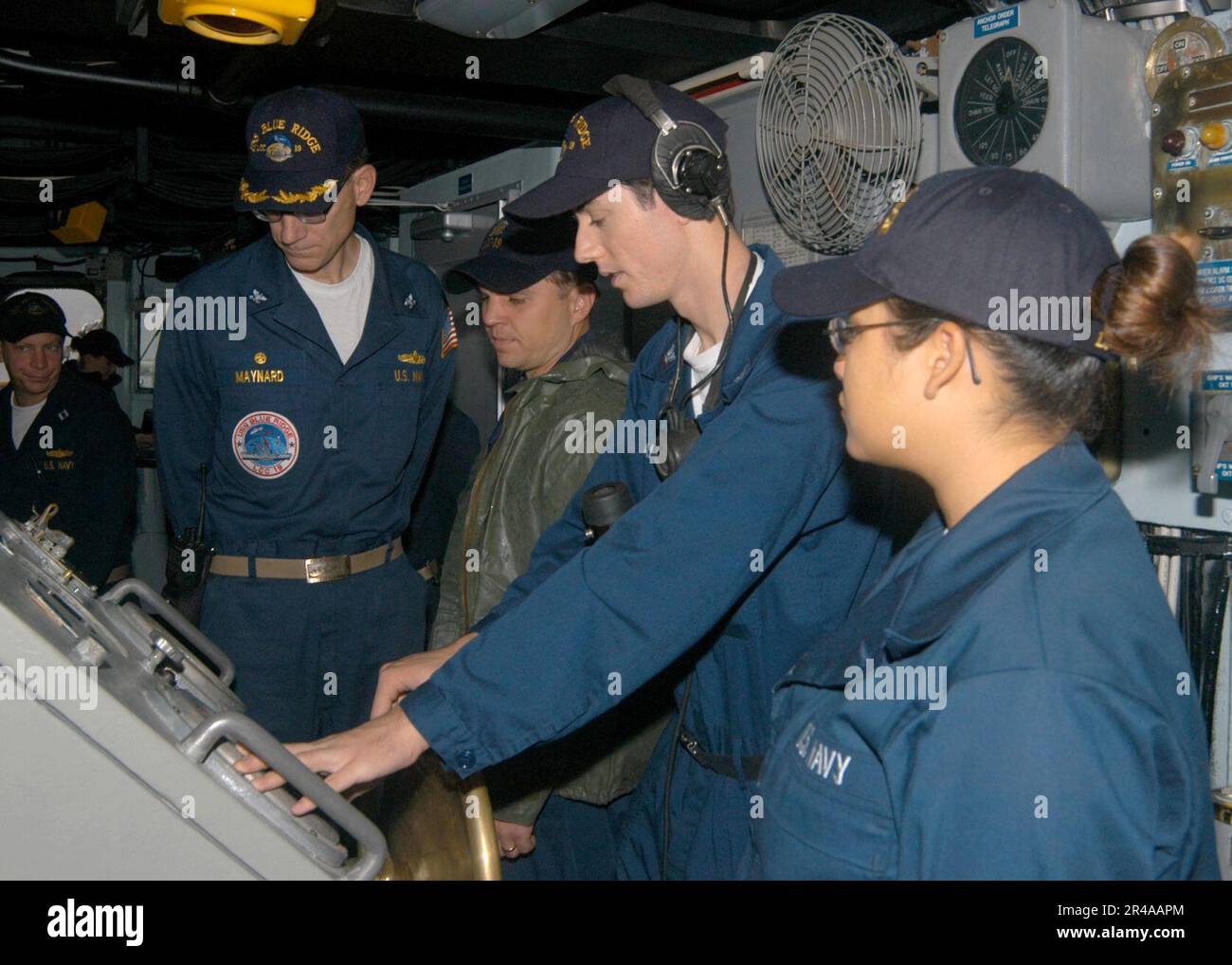 US Navy Commanding Officer, USS Blue Ridge (LCC 19 Stock Photo - Alamy