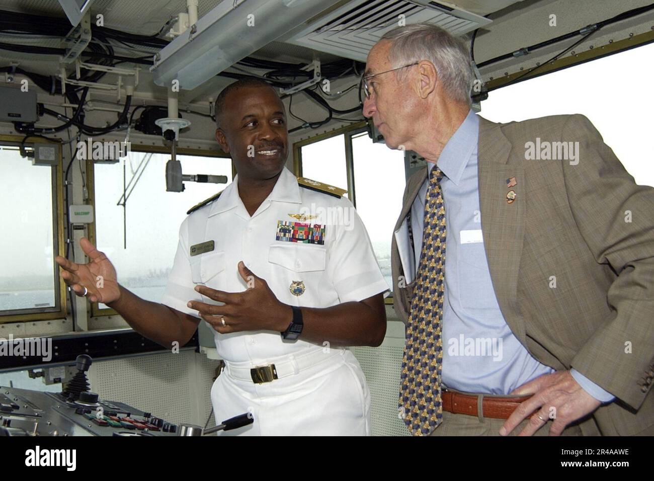 US Navy Commander, U.S. Naval Forces Marianas, Rear Adm. Arthur Johnson ...
