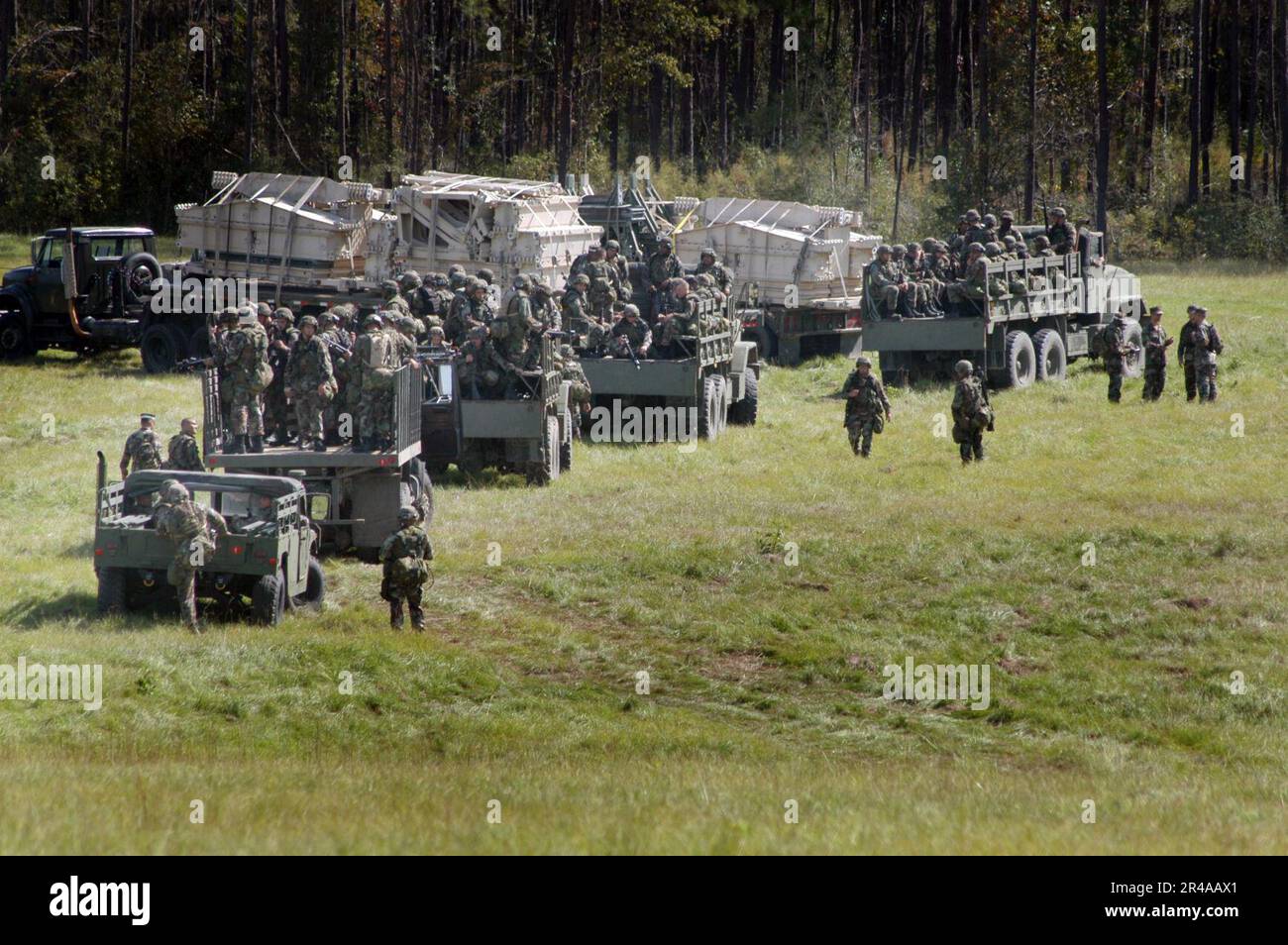 US Navy Seabees assigned to Naval Mobile Construction Battalion One ...