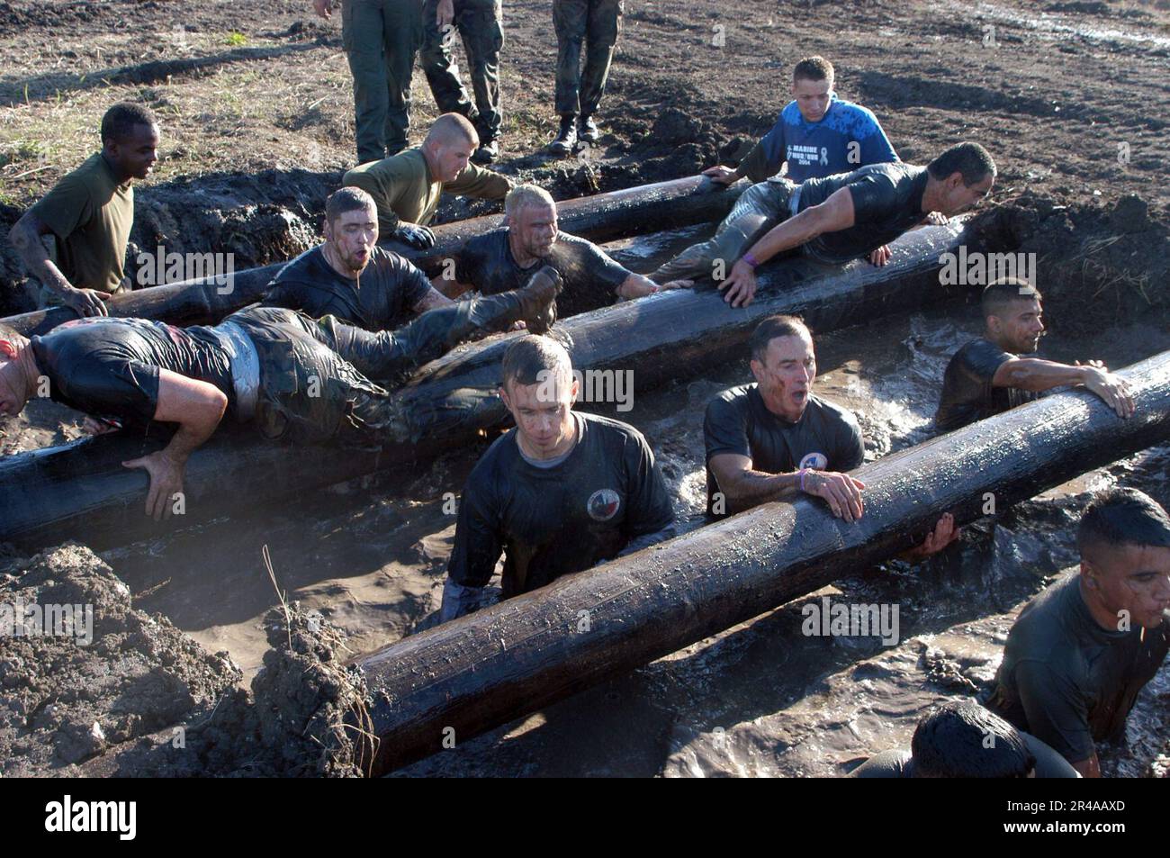 US Navy U.S. Marine Corps Mud Run, held on board Naval Air Station ...