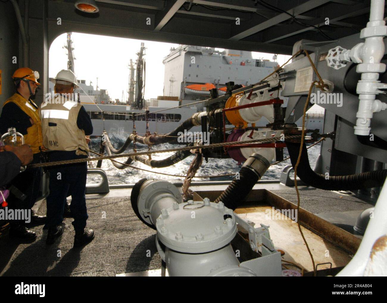 US Navy Crew members assigned to Deck Department aboard the amphibious ...