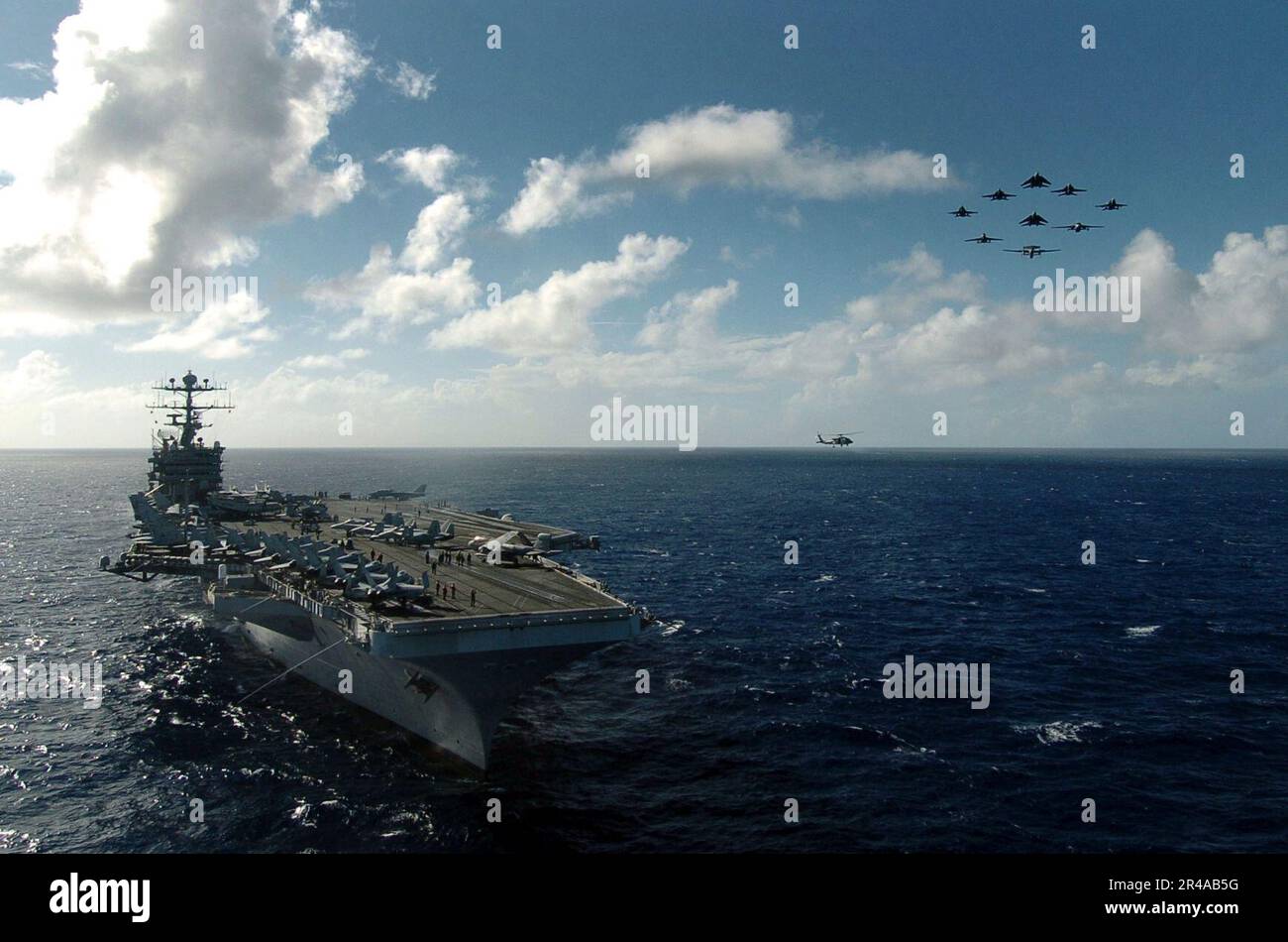 US Navy Aircraft assigned to Carrier Air Wing Fourteen (CVW-14) fly in ...