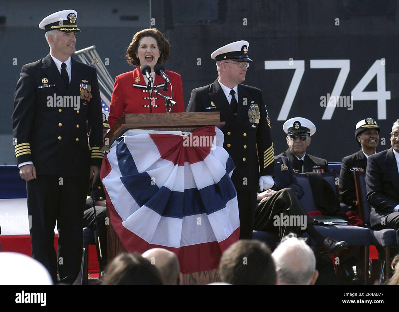 US Navy Mrs. Lynda Johnson Robb, the daughter of former President ...
