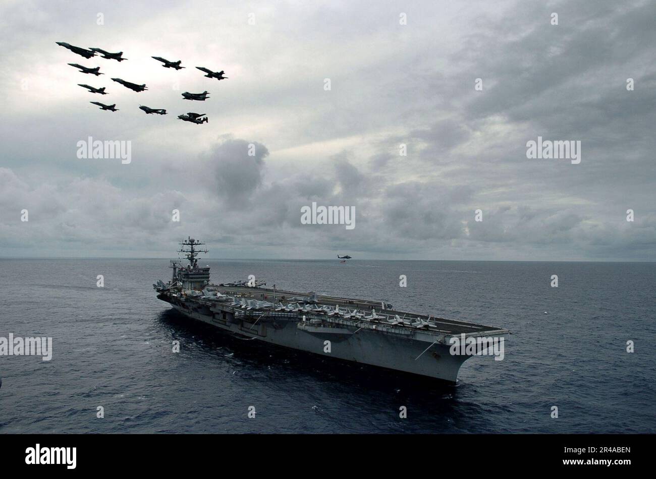 US Navy Aircraft assigned to Carrier Air Wing Fourteen (CVW-14) fly in ...