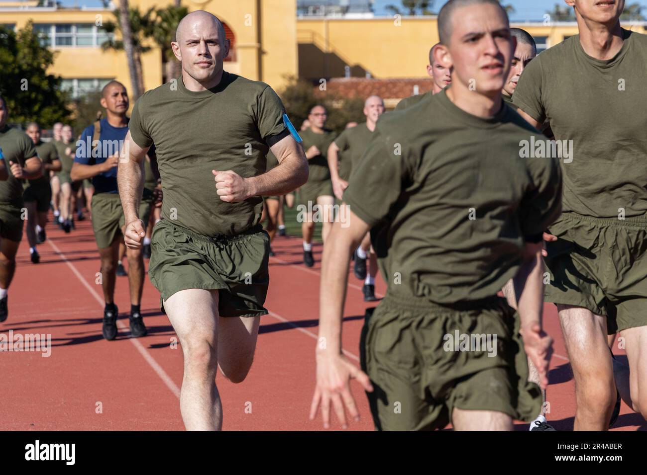 U.S. Marine Corps recruits with Kilo Company, 3rd Recruit Training ...