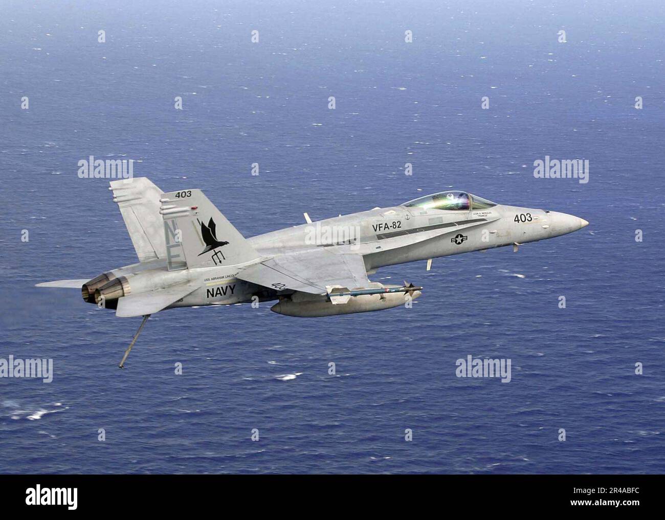 US Navy An F-A-18C Hornet assigned to the Marauders of Strike Fighter ...