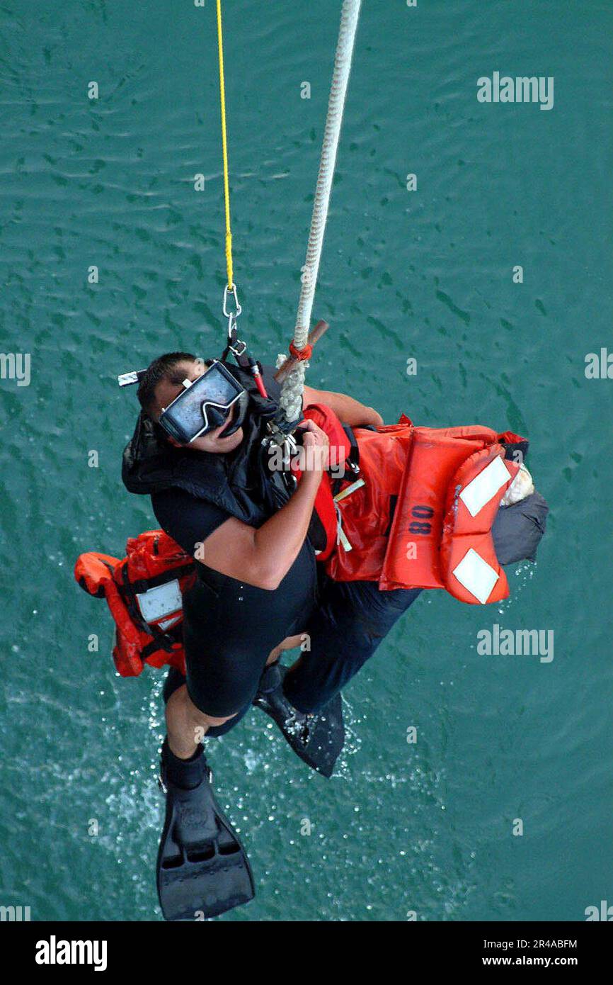 US Navy Search and rescue swimmer, Personnelman Stock Photo - Alamy