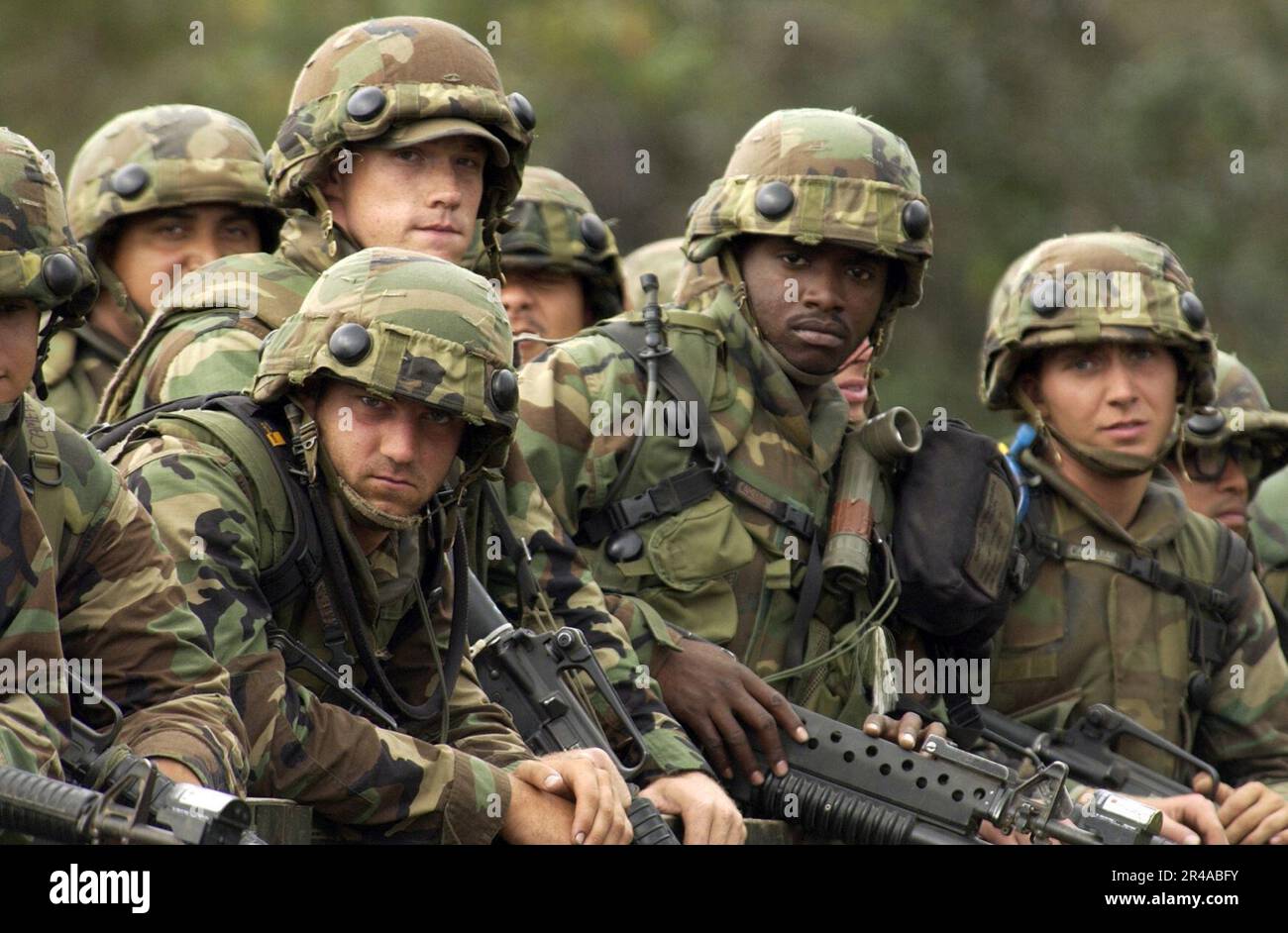 US Navy Seabees assigned to Naval Mobile Construction Battalion One ...