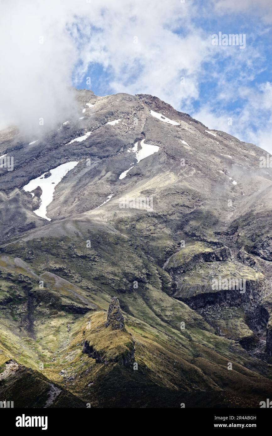 A majestic view of Mount Taranaki in New Zealand Stock Photo - Alamy