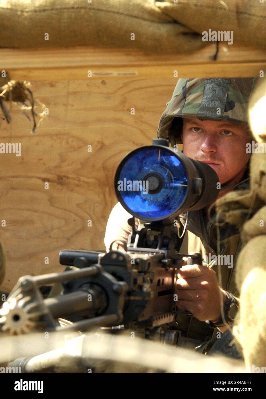 US Navy A Seabee assigned to Naval Mobile Construction Battalion One ...