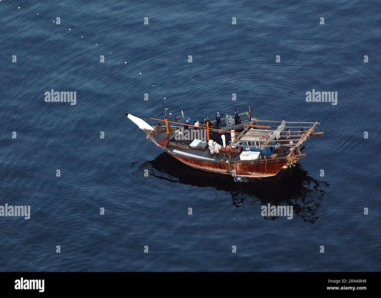 US Navy A Visit, Board, Search and Seizure (VBSS) team, assigned to the ...