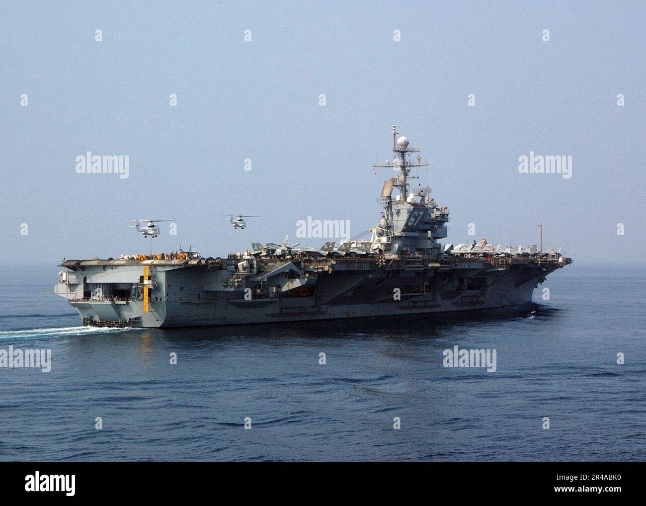 US Navy SA-330 Puma helicopters assigned to the Military Sealift ...