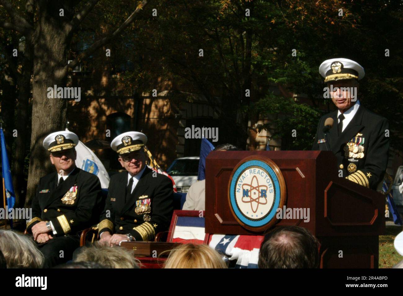 US Navy Director Naval Reactors, Adm. Frank Skip Bowman, delivers ...
