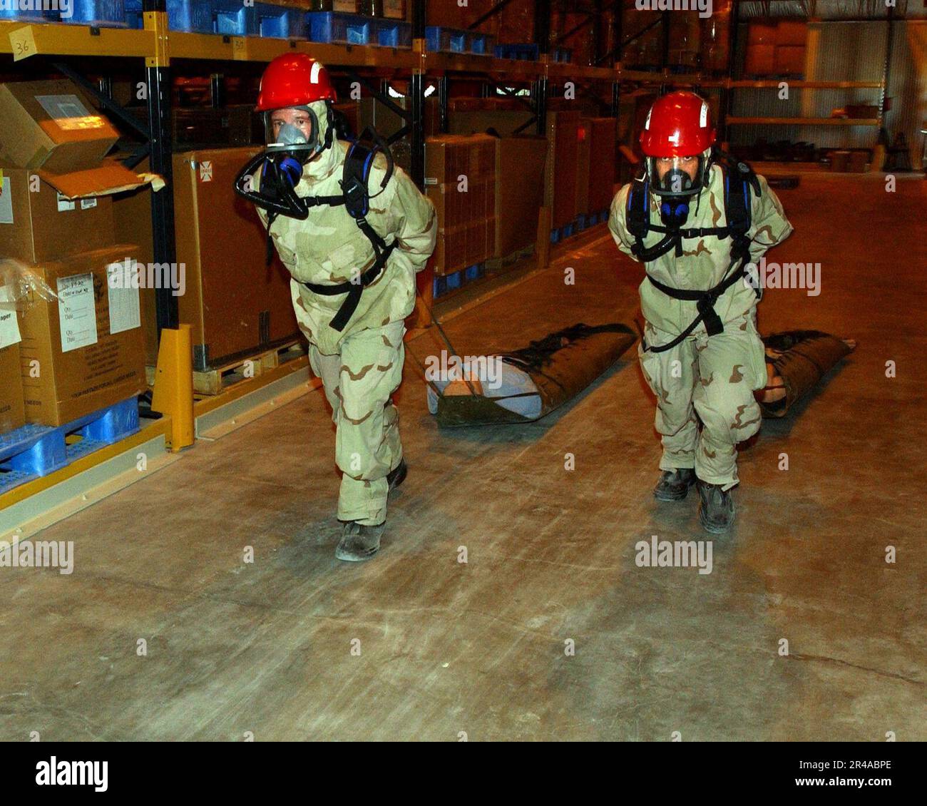 US Navy Members assigned to Naval Support Activity (NSA) Bahrain's ...