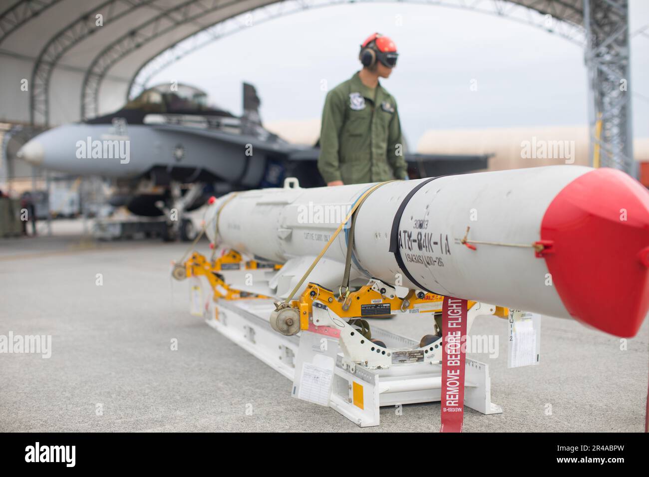 U.S. Marines with Marine Fighter Attack Squadron (VMFA) 115 practice ...