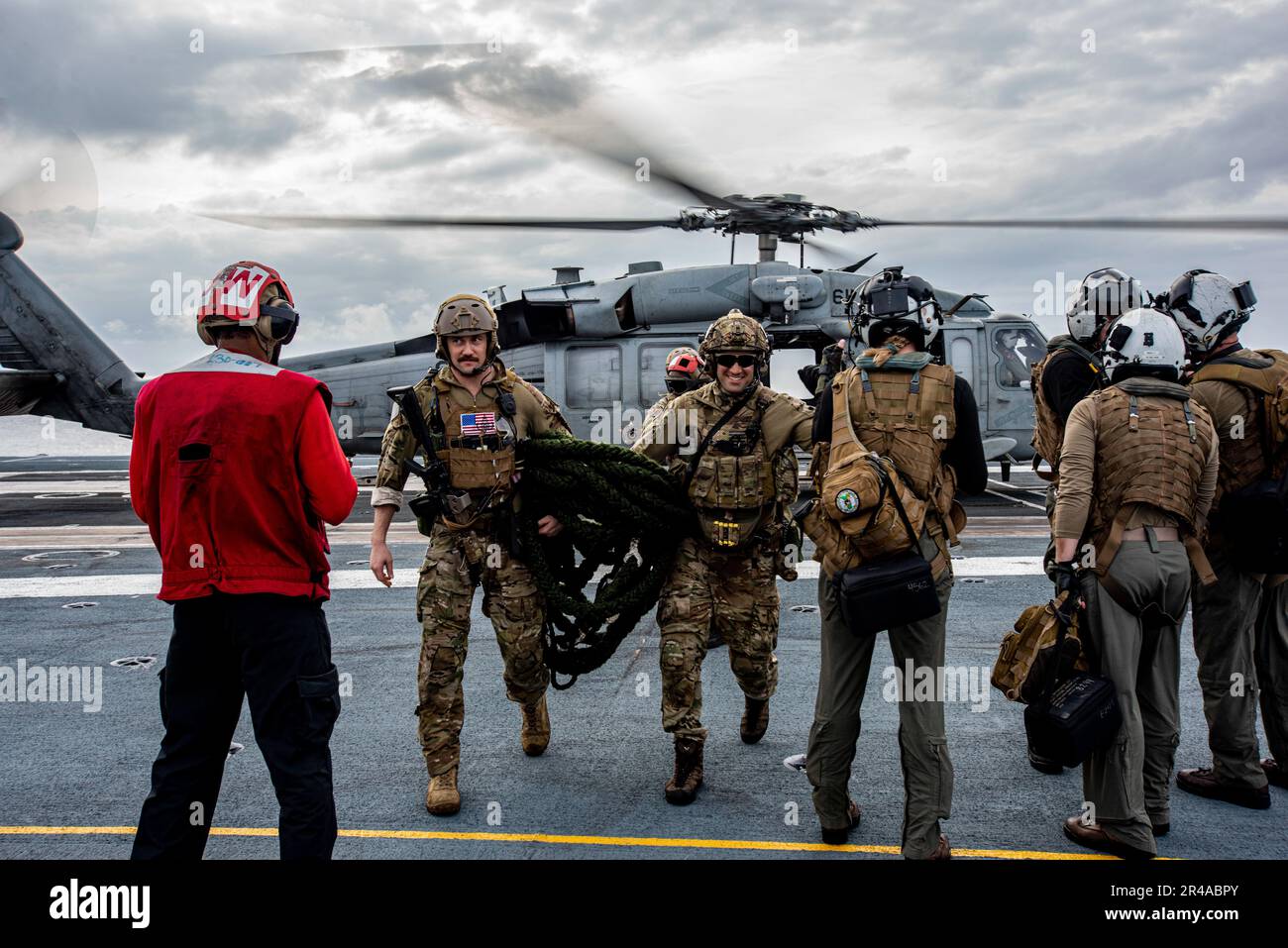 230212-N-KU796-1229 SOUTH CHINA SEA (Feb. 12, 2023) U.S Navy Sailors ...