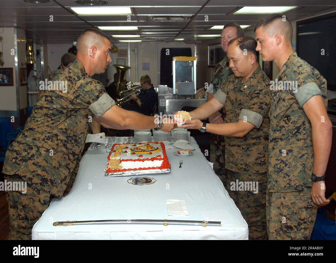US Navy U.S. Marine Corps Staff Sgt. of Williamsburg, Va., left ...