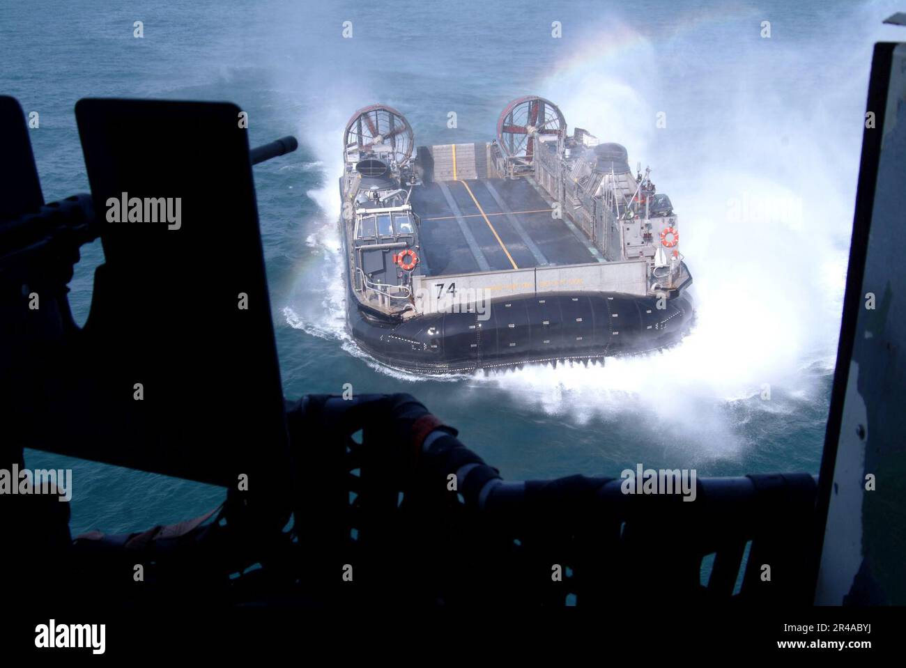Us Navy Landing Craft Air Cushion Seven Four Lcac 74 Assigned To