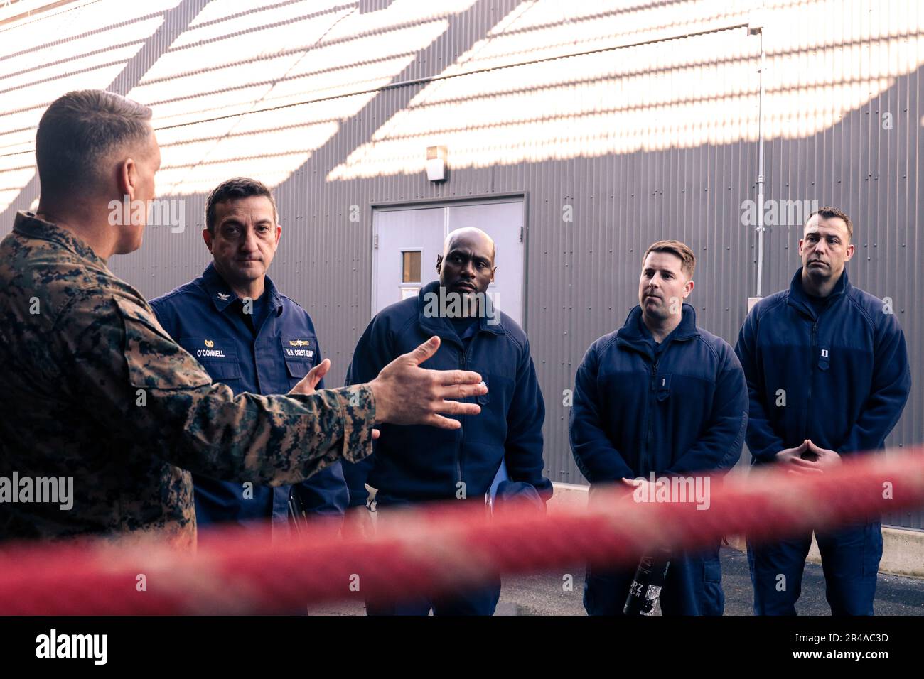 U.S. Marine Corps Col. Dean Schulz, commanding officer, with Chemical ...