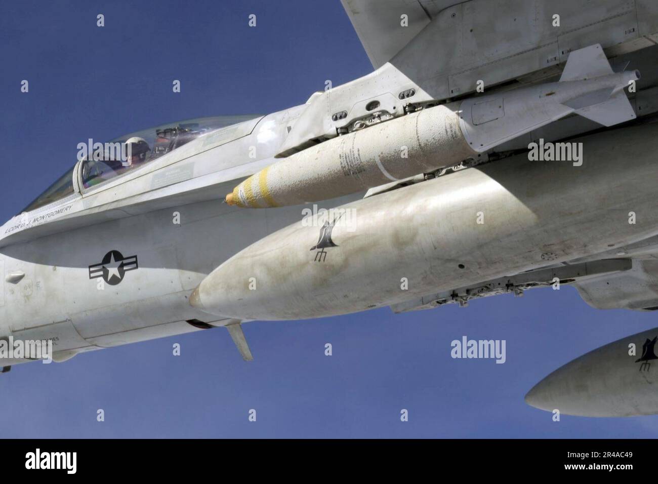 US Navy A U.S. Navy pilot flies an F-A-18C Hornet assigned to the ...