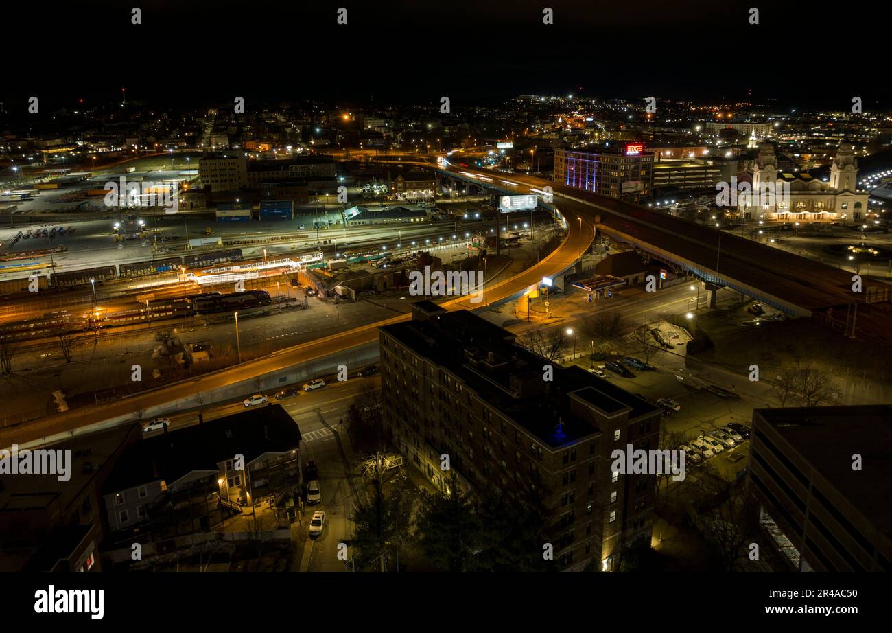 Worcester massachusetts city skyline hi-res stock photography and ...