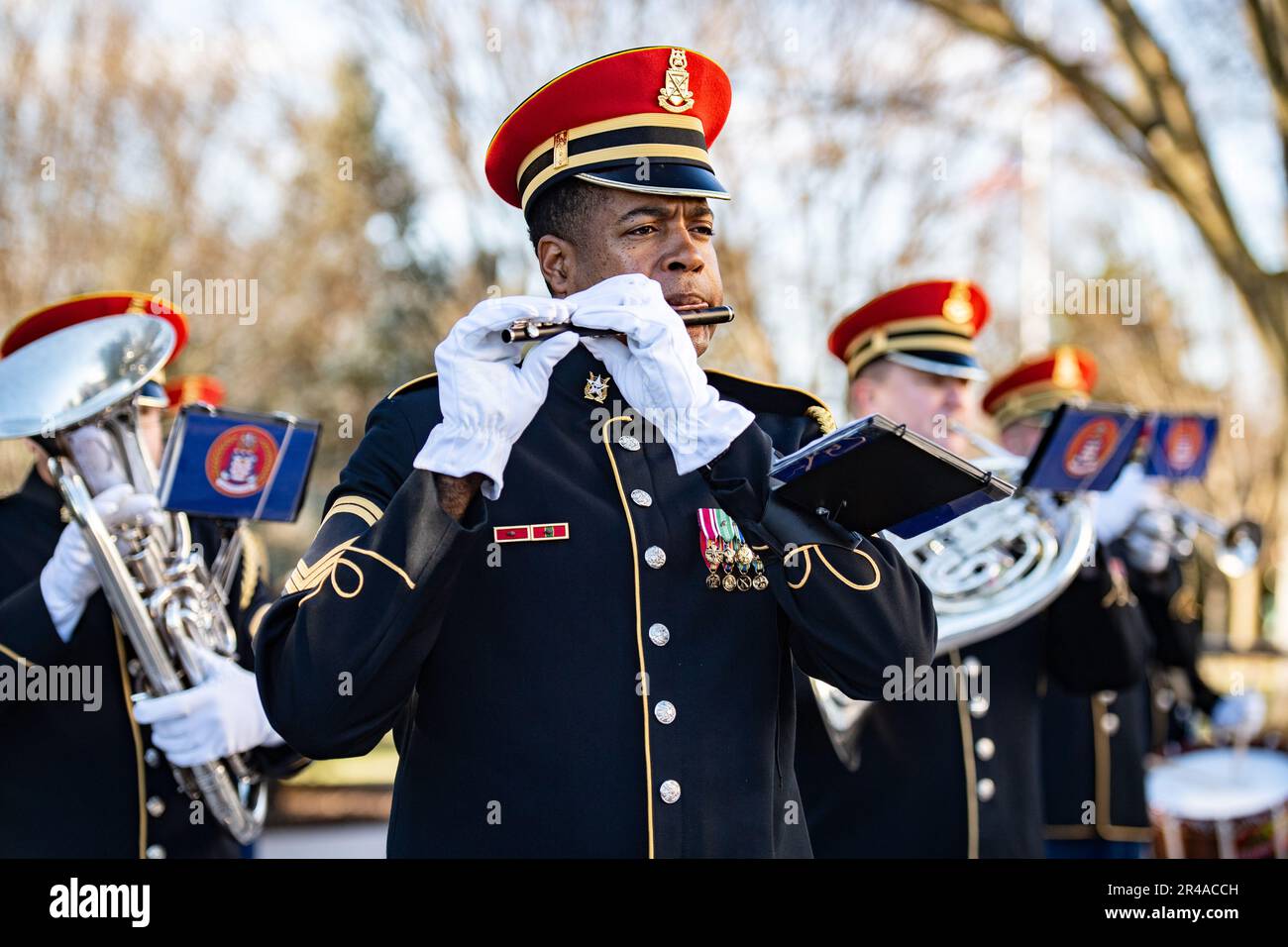 The U.S. Army Band, "Pershing's Own," participates in an Armed Forces ...