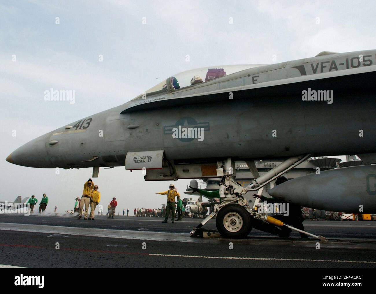 US Navy An F-A-18C Hornet prepares to be launched from one of four ...