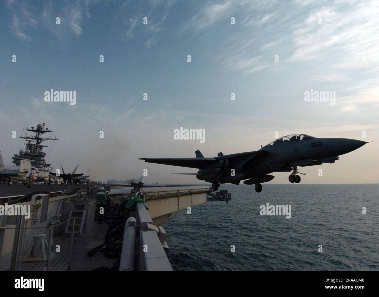 US Navy n F-14B Tomcat assigned to the Swordsmen of Fighter Squadron ...