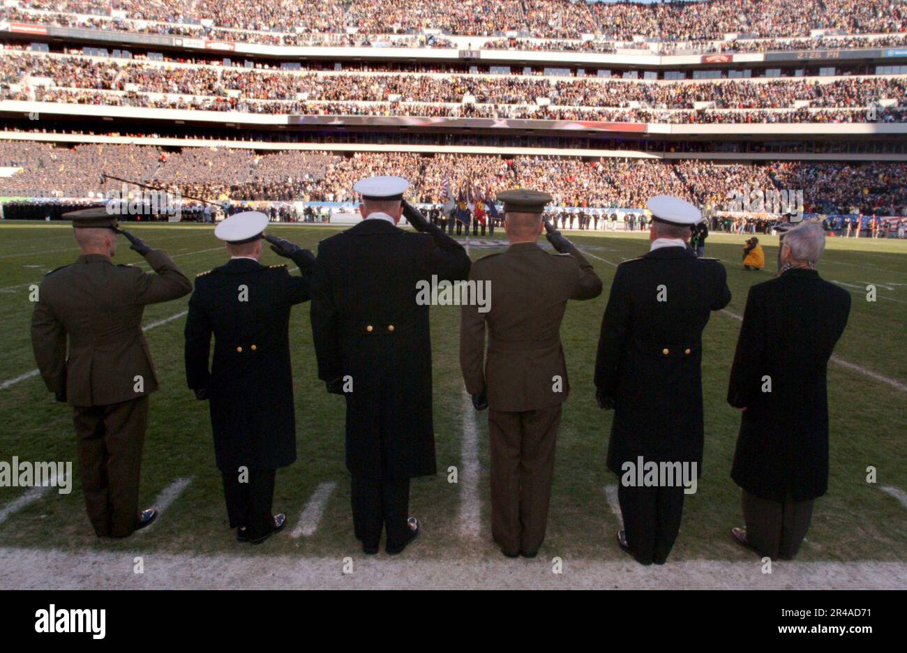 US Navy Navy and USMC leadership at 105th Army Navy game Stock Photo ...