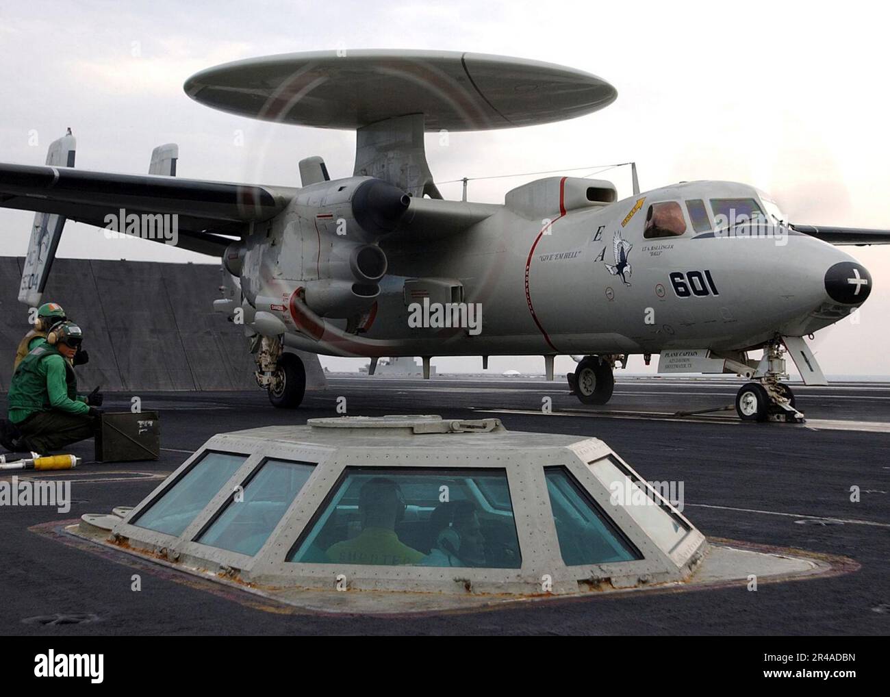 US Navy An E-2C Hawkeye assigned to the Seahawks of Airborne Early ...