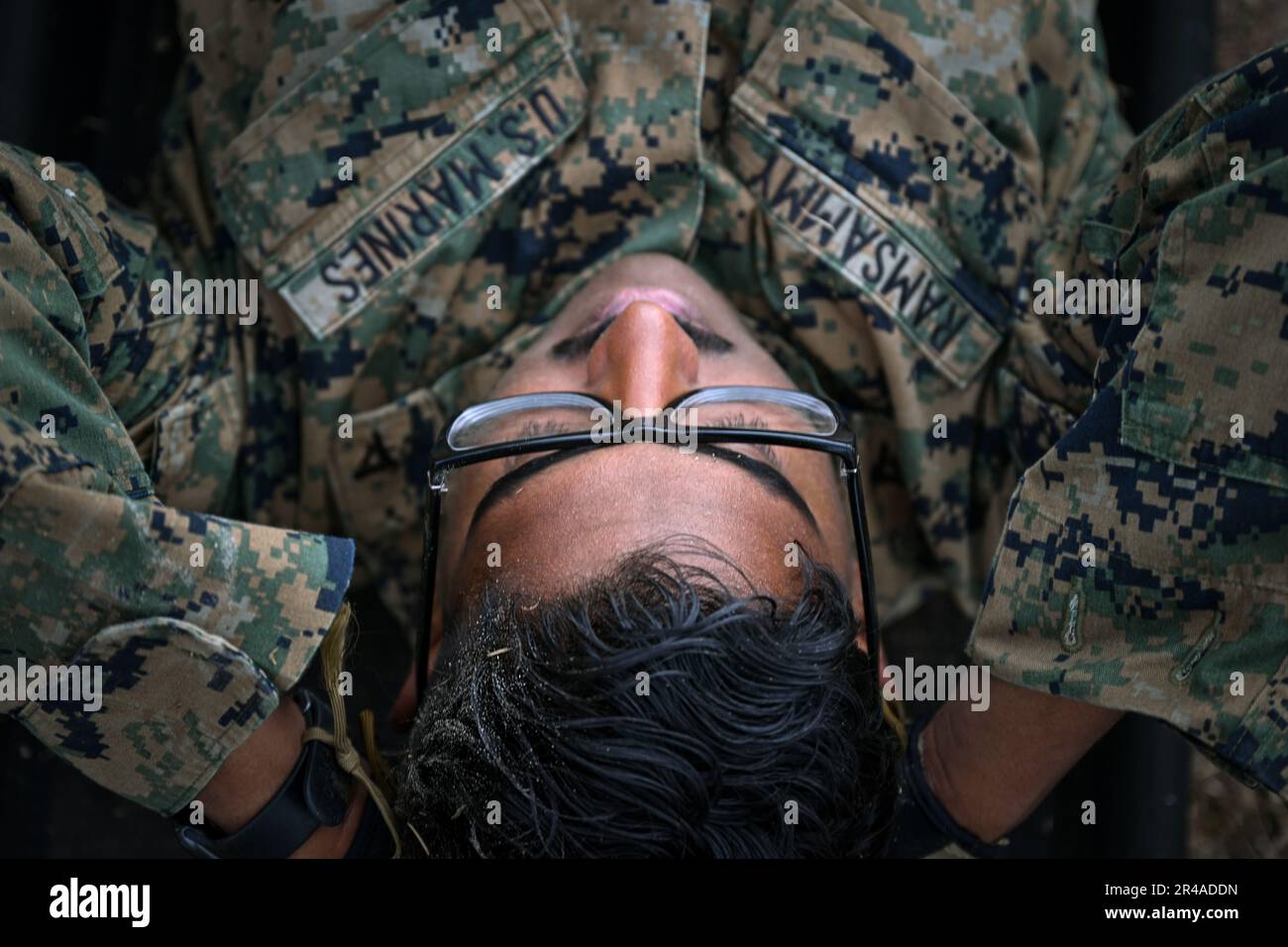 U.S. Marine Corps Lance Cpl. Ryan Ramsammy, combat photographer with ...