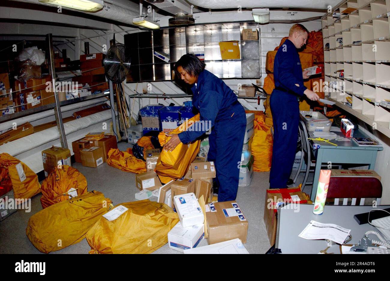 US Navy Postal Clerk Stock Photo - Alamy