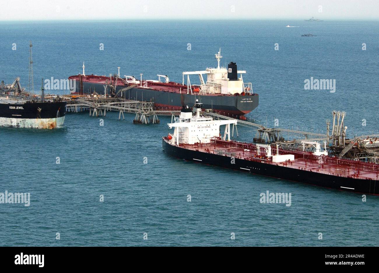 US Navy Hundreds of oil tankers each year receive their payload from ...