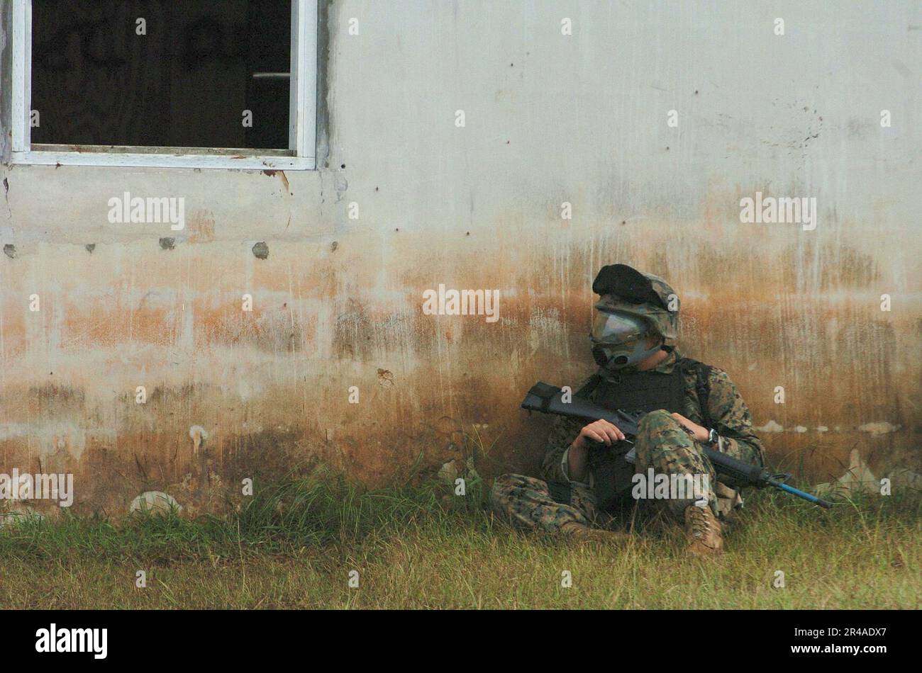 US Navy A Marine with Seventh Fleet, Fleet Antiterrorism Security Team ...