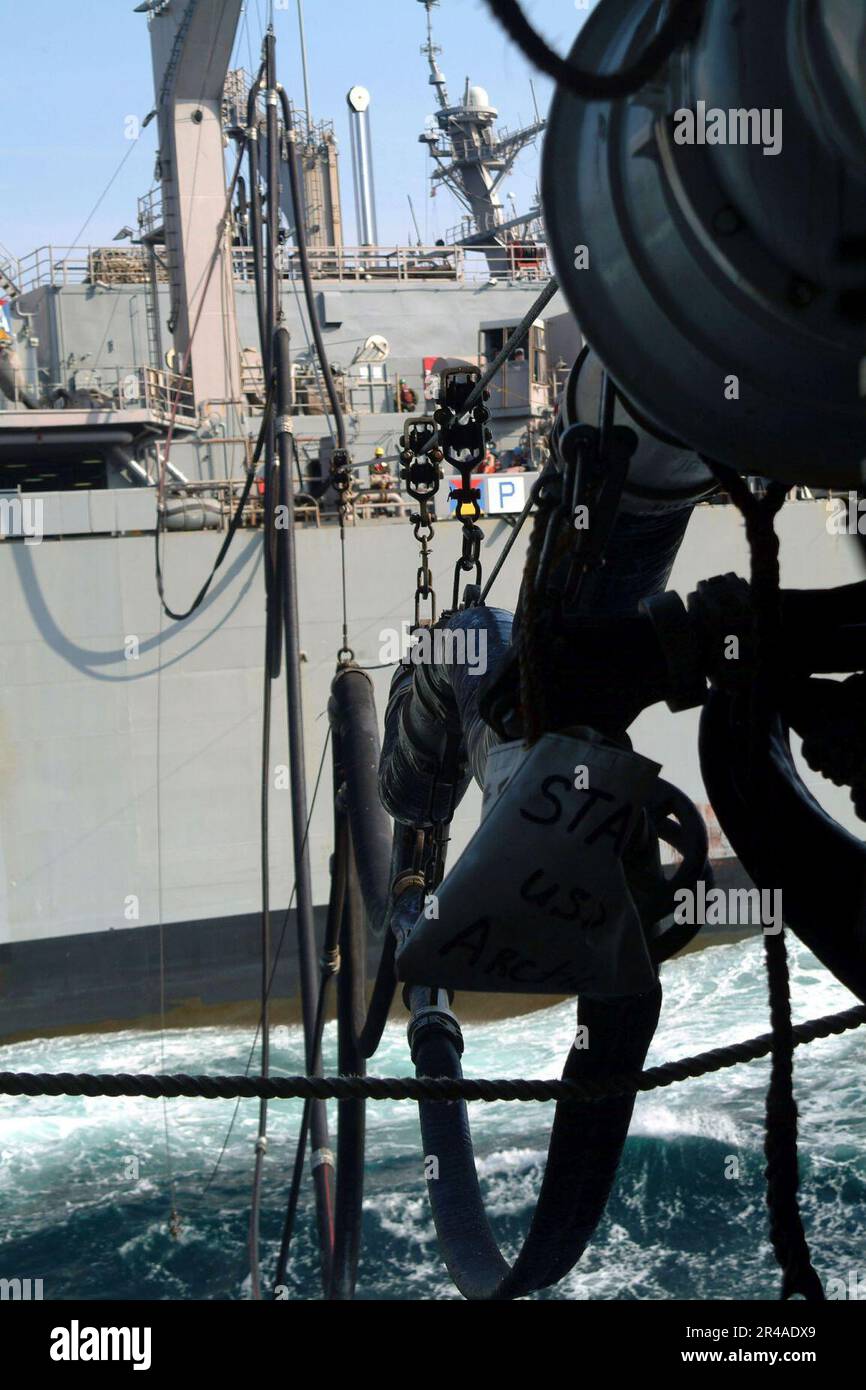 US Navy The Military Sealift Command (MSC) fast combat support ship USNS Arctic (T-AOE 8 ...