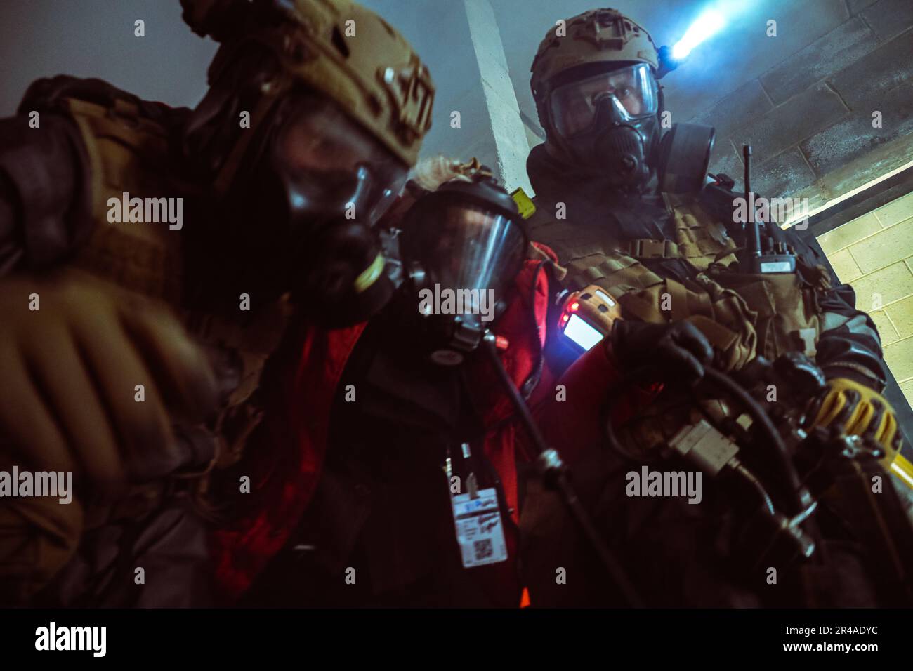 U.S. Marines with Chemical Biological Incident Response Force, extract ...